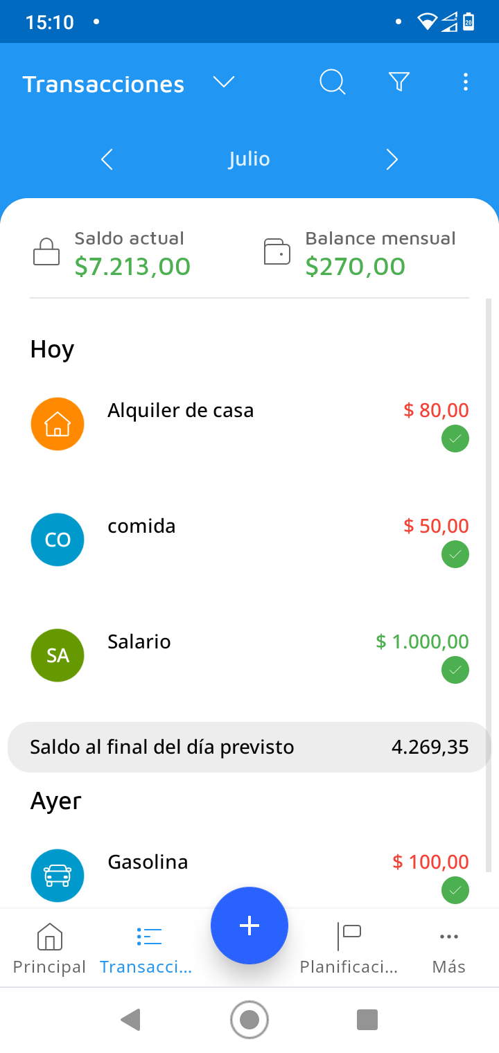 ¿Cómo habilitar la previsión de saldo por día? – Central de Ayuda